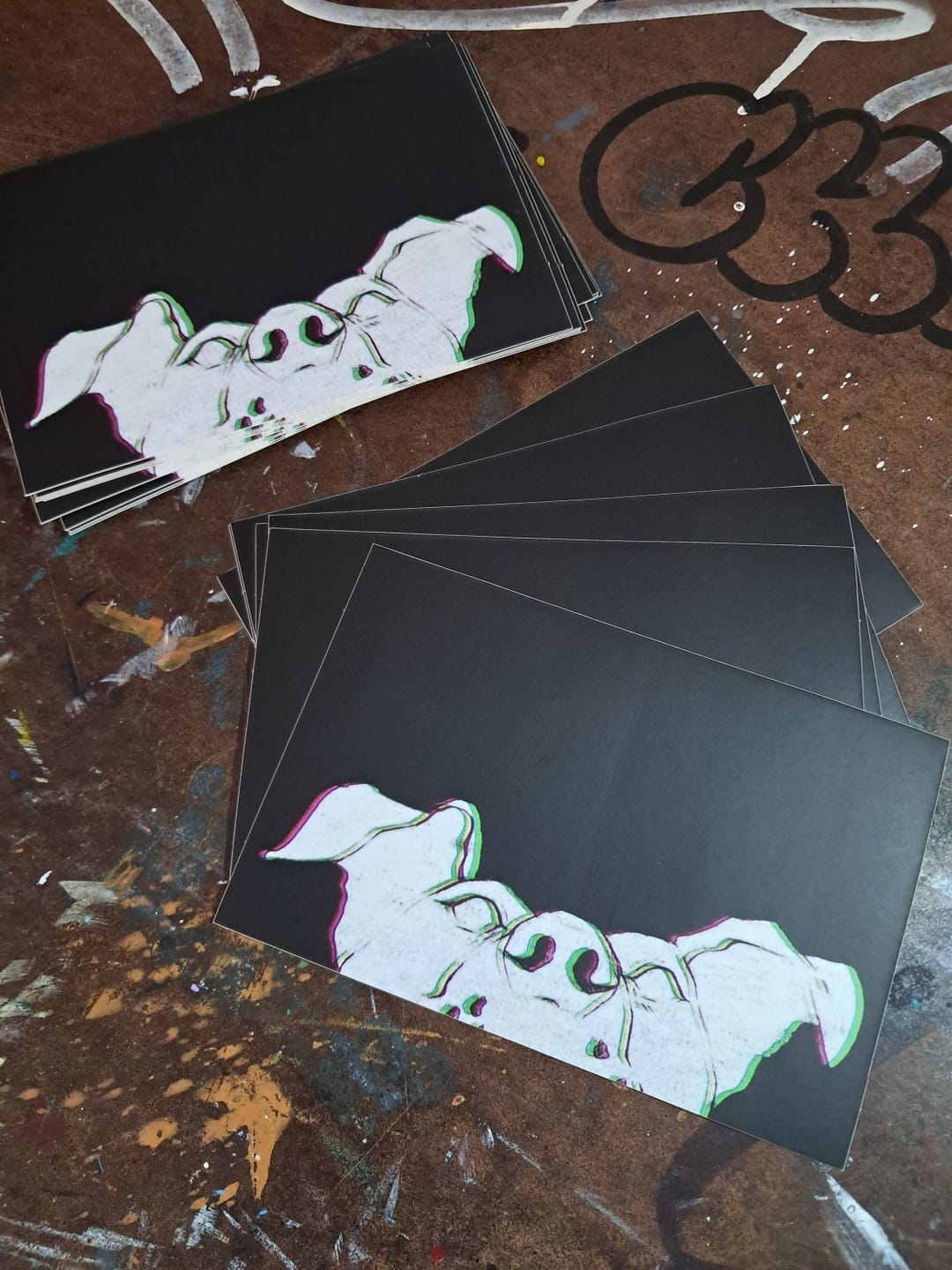 Vinyl Collab Sticker Blanks 'dog Tags' Graffiti Sticker Pack SET OF 3 ...