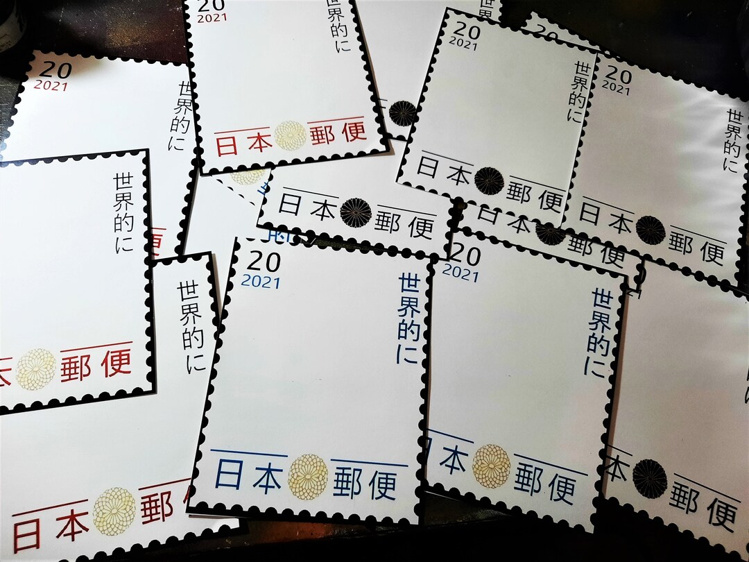 XL Japanese Stamp Graffiti Sticker Blanks 10 Ct. Assort. - Etsy