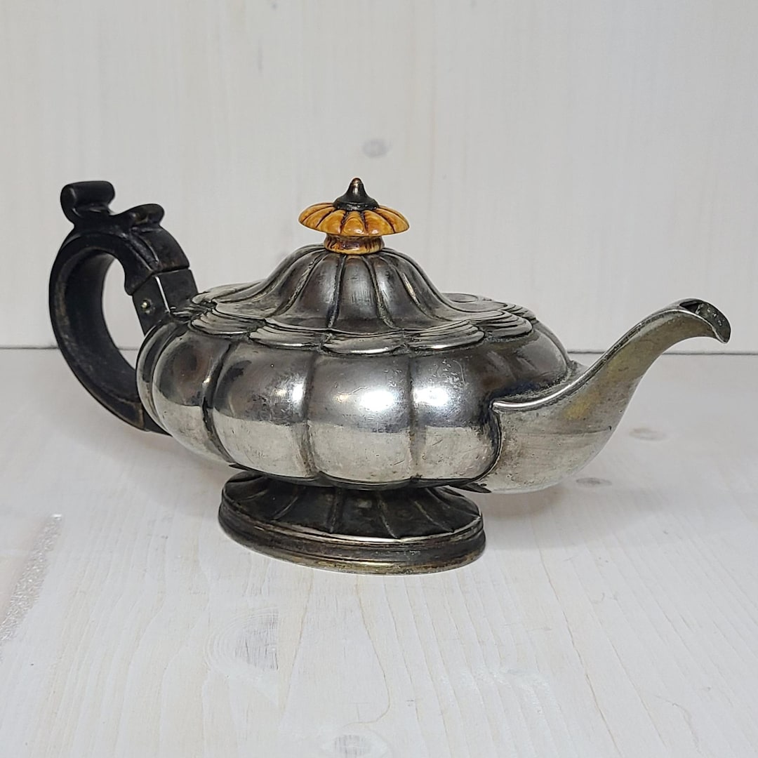 Antique Silver Joseph Wolstenholme Sheffield Tea Pot. Victorian Silver ...