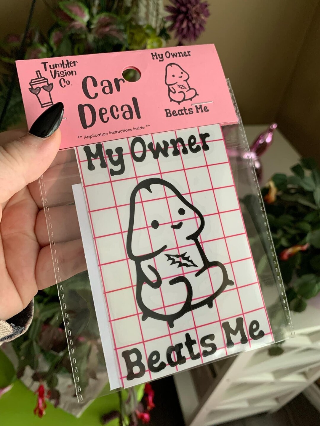 My Owner Beats Me, Car Accessories, Car Decal Sticker, Car Stickers ...