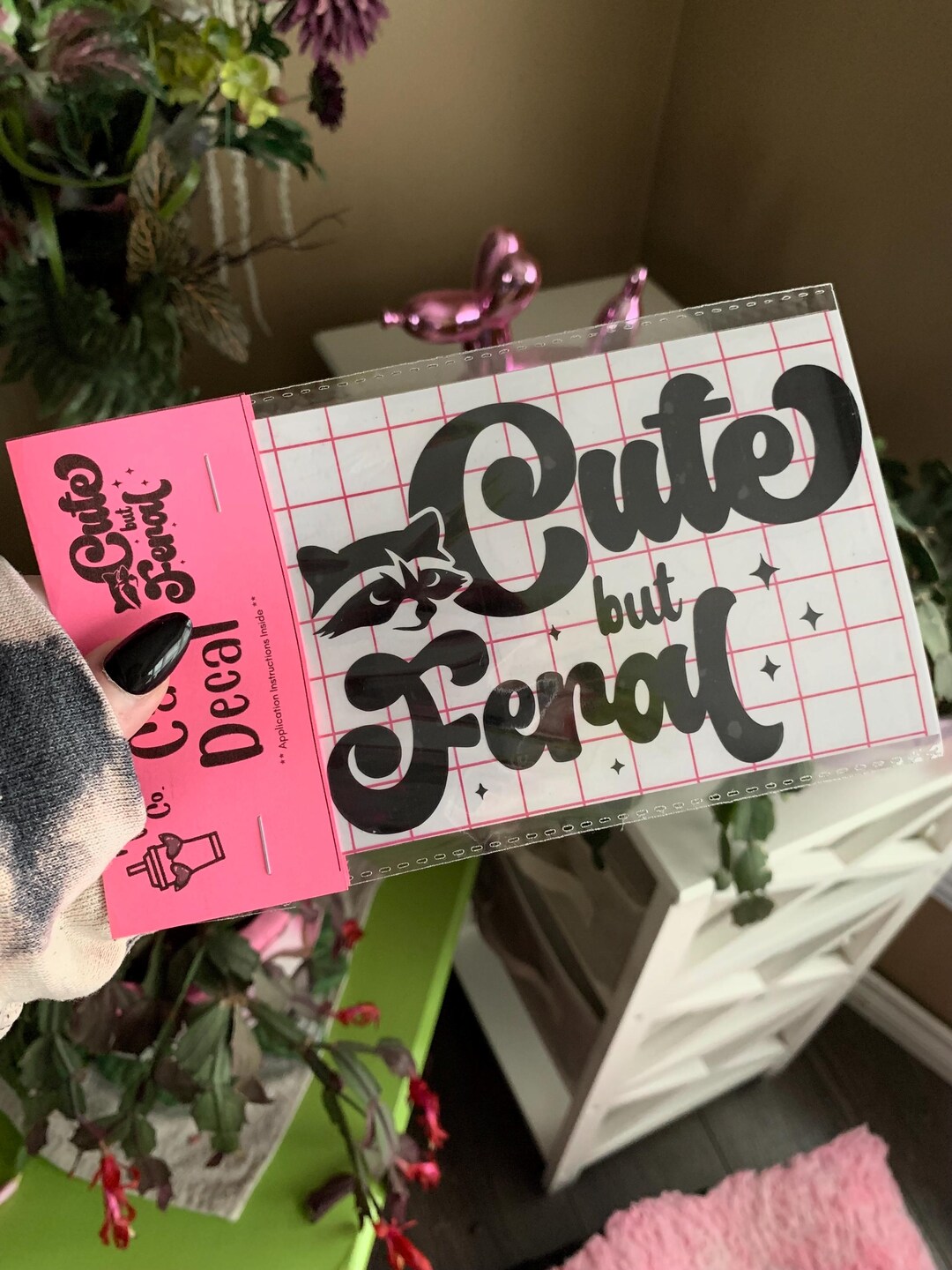 Cute but Feral, Car Accessories, Car Decal Sticker, Car Stickers ...