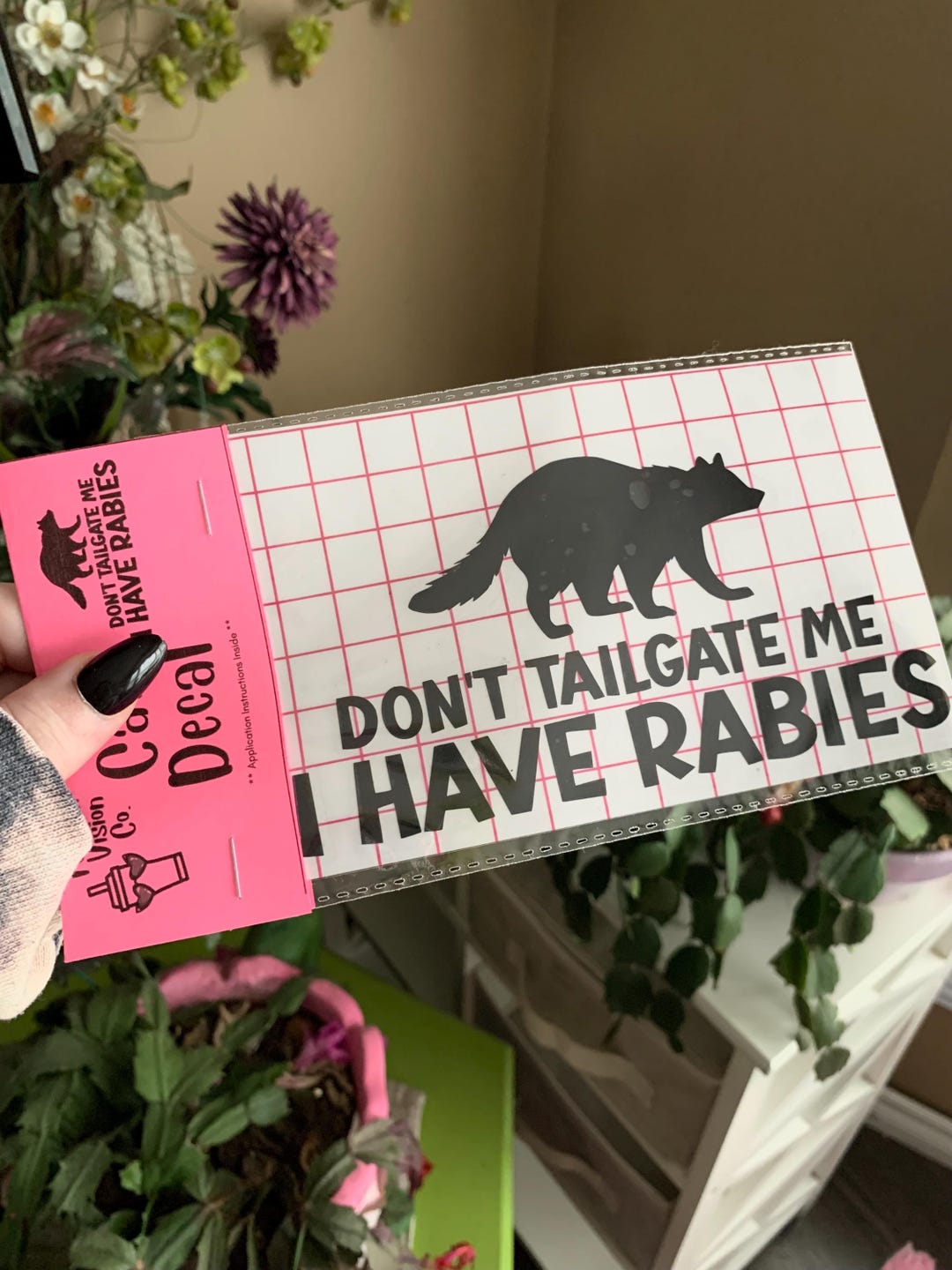 Don’t Tailgate Me, I Have Rabies, Car Accessories, Car Decal Sticker ...