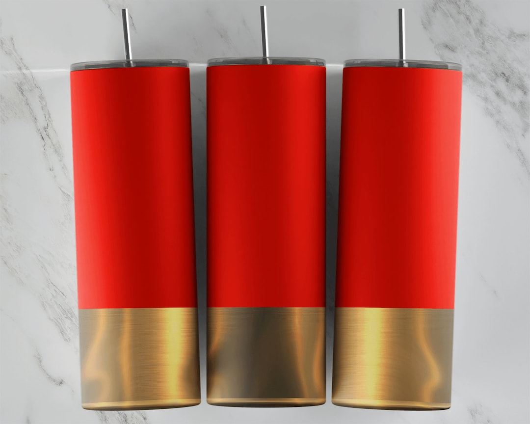 Shotgun Bullet Sublimation Design, 20oz Skinny Tumbler Wrap, Tumbler ...