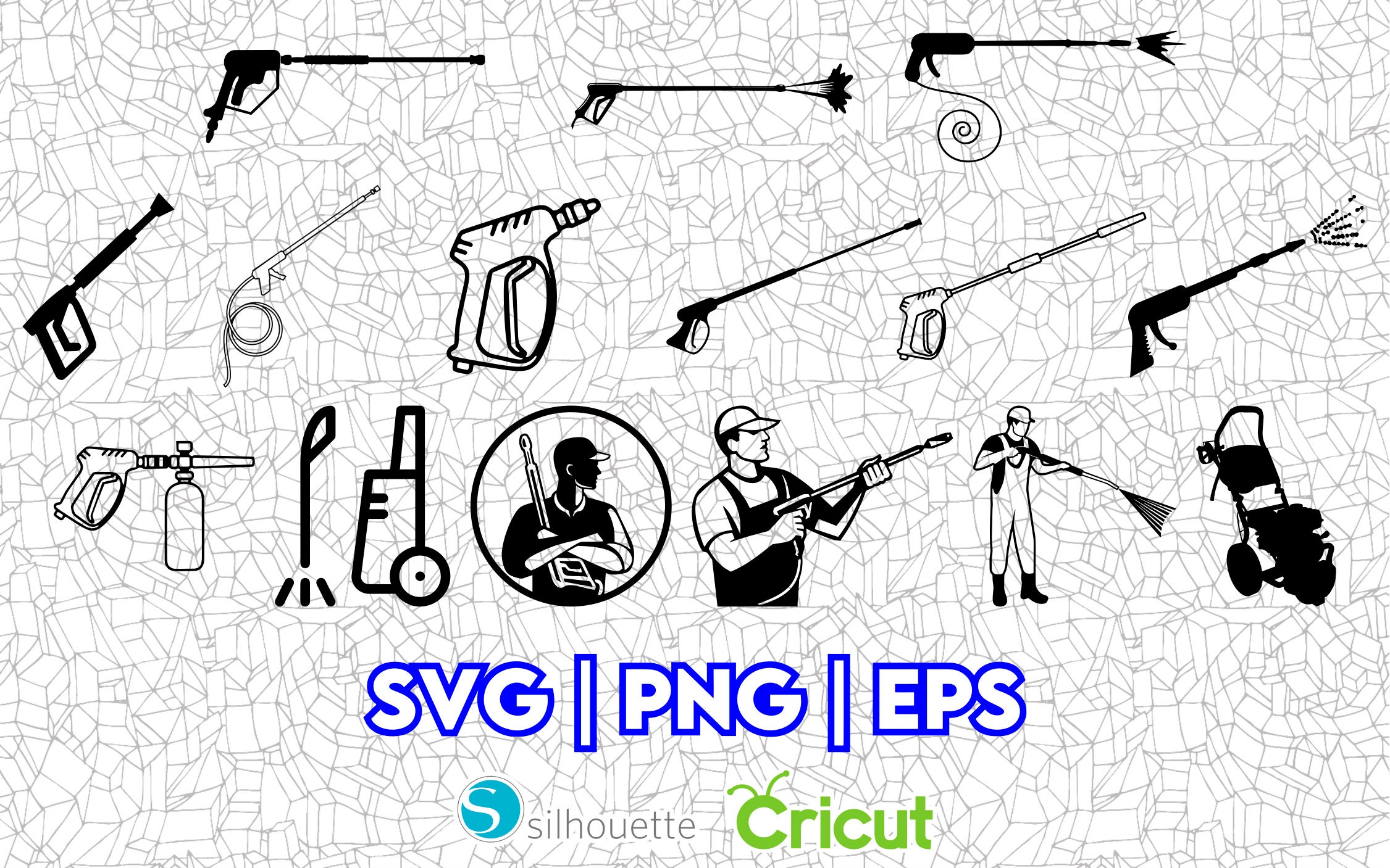 Pressure Washing Bundle | Layered | SVG PNG EPS | Cricut Cameo | Cut ...