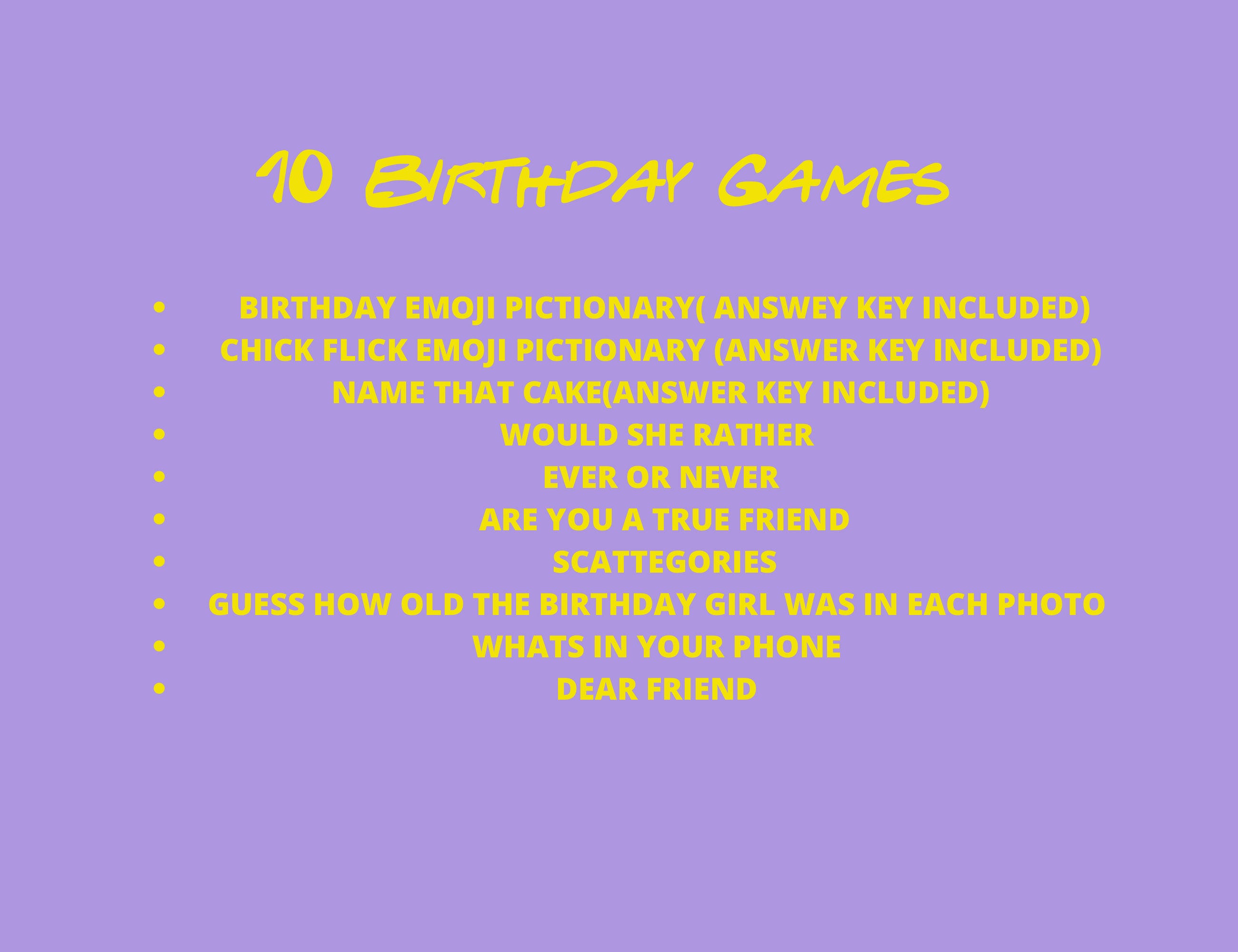 Friends Themed Birthday Party Games Bundle, Friends TV Show ,birthday ...