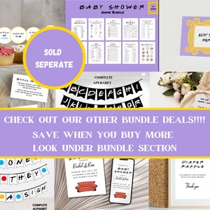 Editable Friends Baby Shower Invitations, Baby Shower Invitation ...