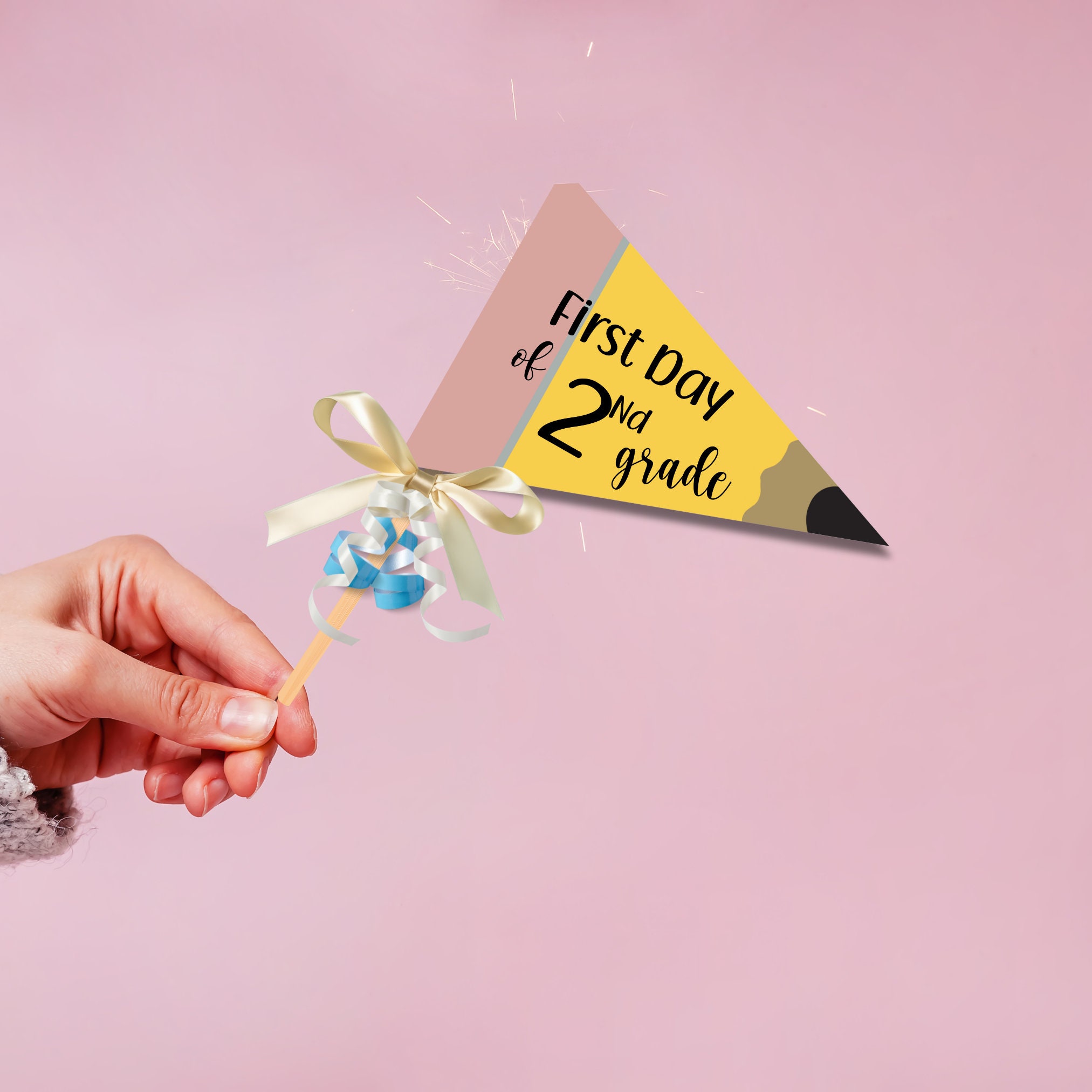 First Day of School Flags, Back to School Pennant, Printable Flags ...