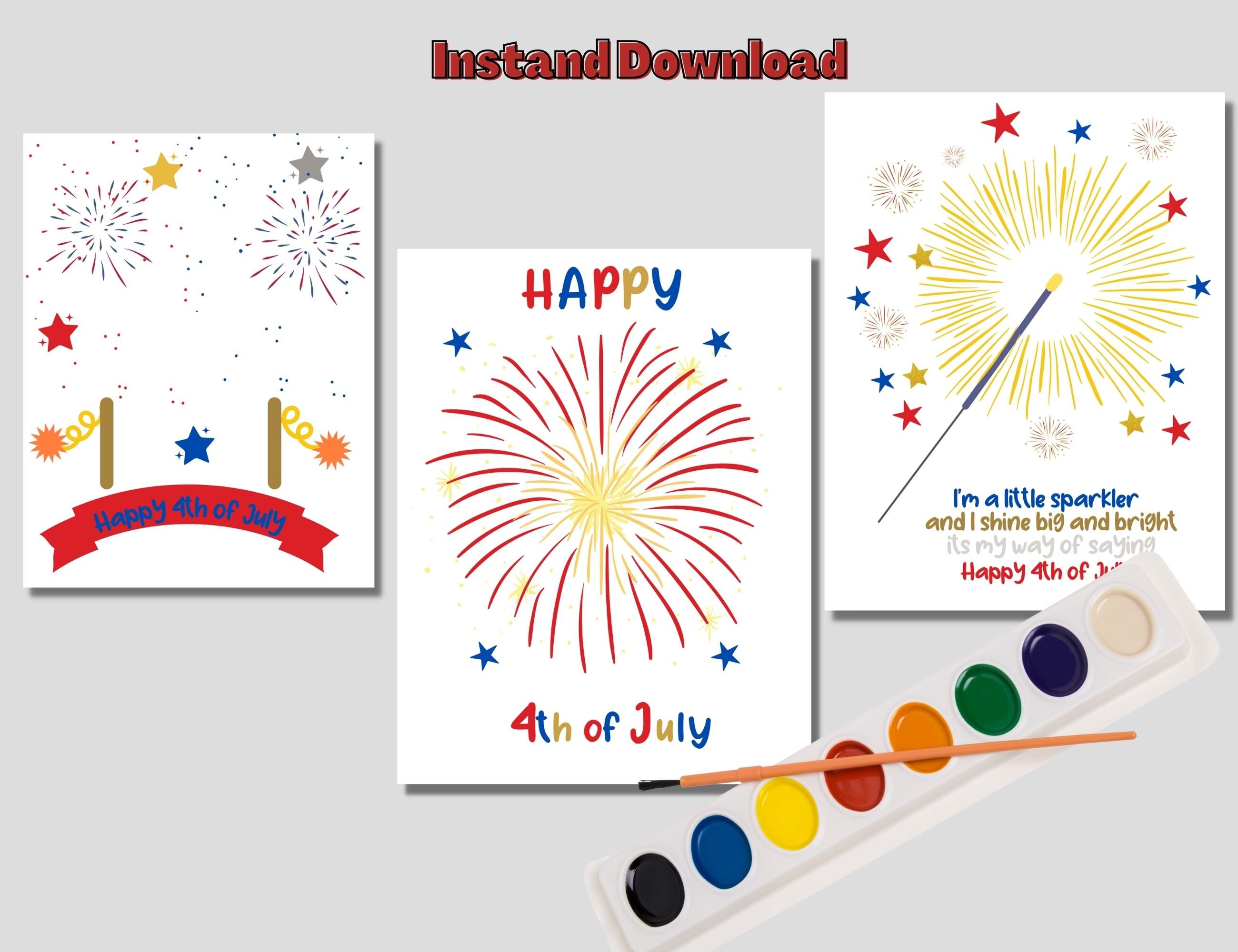 Independence Day Handprint Art, Bundle, My First 4th of July, Preschool ...
