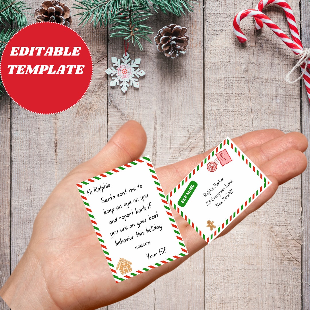 Editable Mini Elf Letter, Elf Printable, Hello From Your Elf, Elf ...