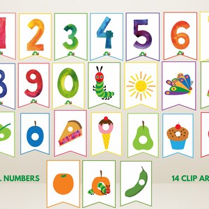 Very Hungry Caterpillar, DIY Custom Banner, Baby Shower, Kids Birthday ...