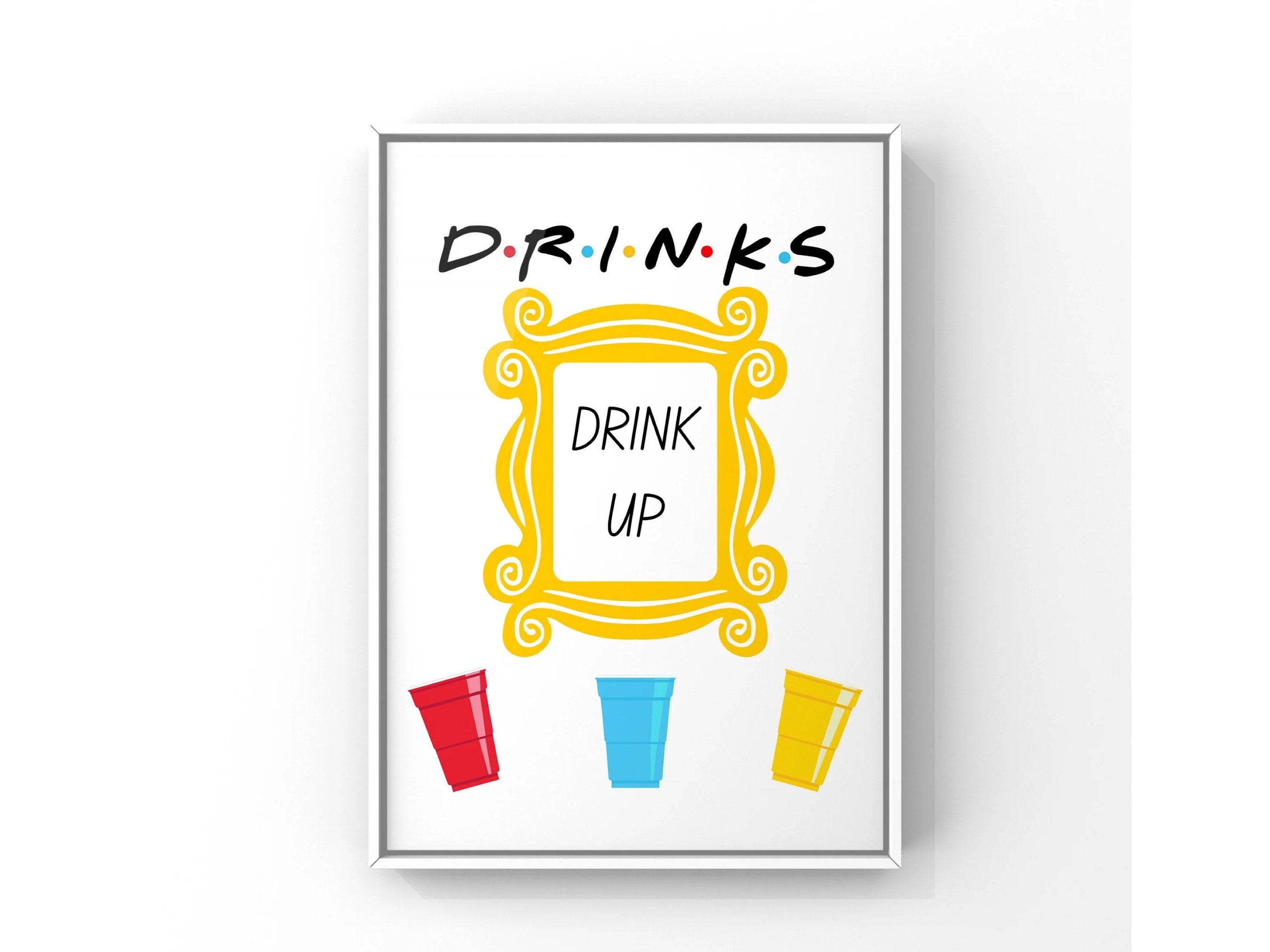 Friends Graduation Party Signs , Friends Themed Party Sign Set ...