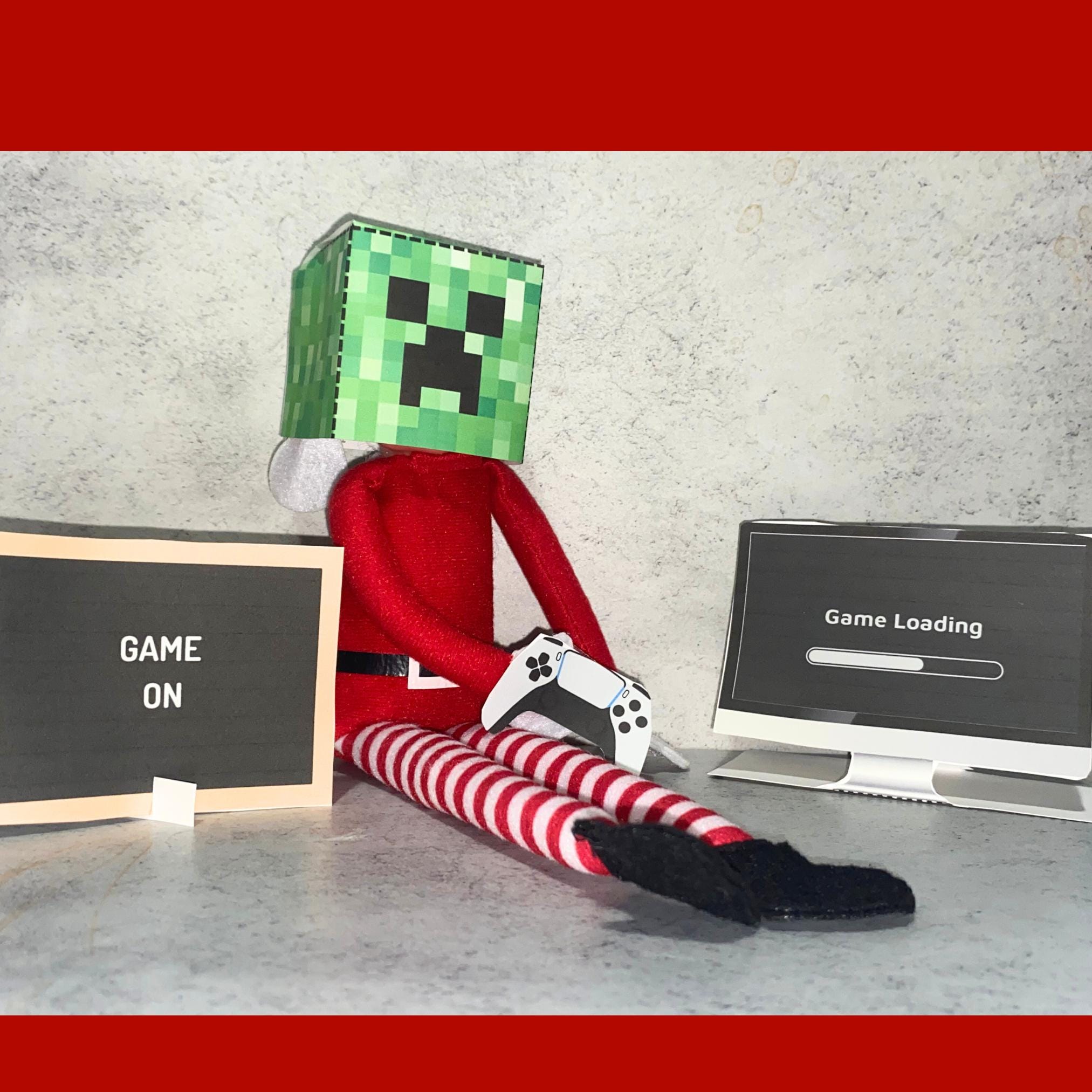 Printable Elf Video Gamer, Elf Creeper, Elf Among Us, Elf Accessories ...