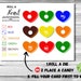 Roll a Heart Printable, Valentines Day Digital Download, Kids Activity ...