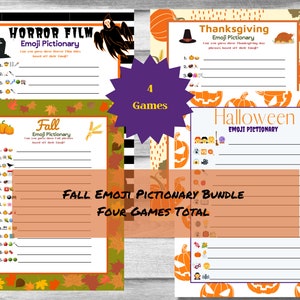 Seasonal Emoji Bundle Emoji Pictionary, Kid Friendly, Party Game ...