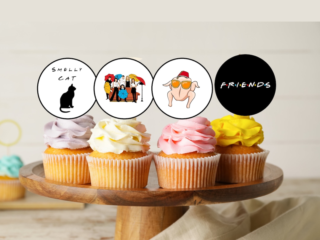 Friends Cupcake Toppers, Friends Party Decorations, Cupcake Decoration ...