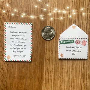 Editable Mini Elf Letter, Elf Printable, Hello From Your Elf, Elf ...