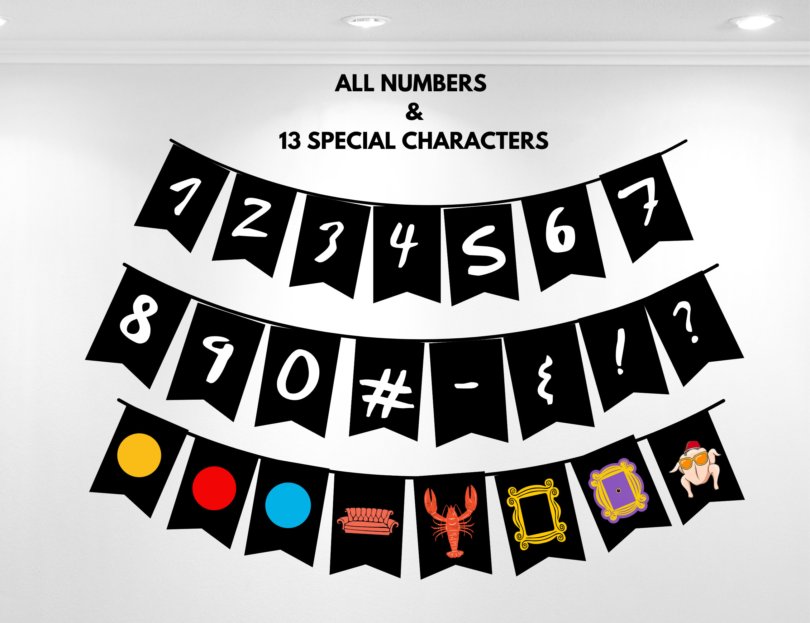 Friends Banner, DIY Custom Friends Themed Banner, Baby Shower ...