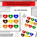 Roll a Heart Printable, Valentines Day Digital Download, Kids Activity ...