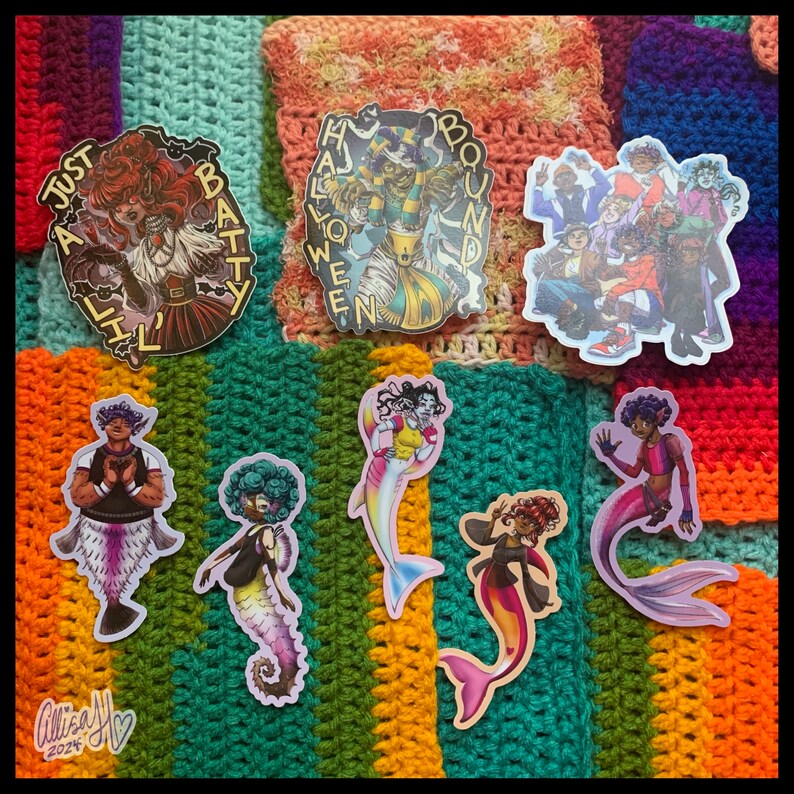 Evaorca Die-cut Sticker Sticker Art 4 Inch Street Art LGBTQ Art Lesbian ...