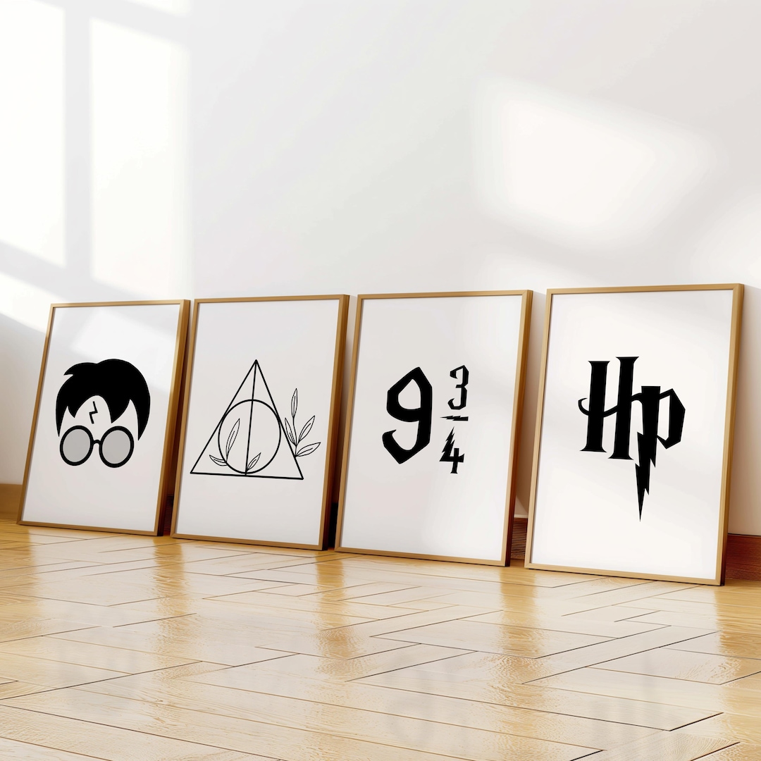 Wizarding World Themed Digital Print Bundle , Digital Wall Art - Etsy