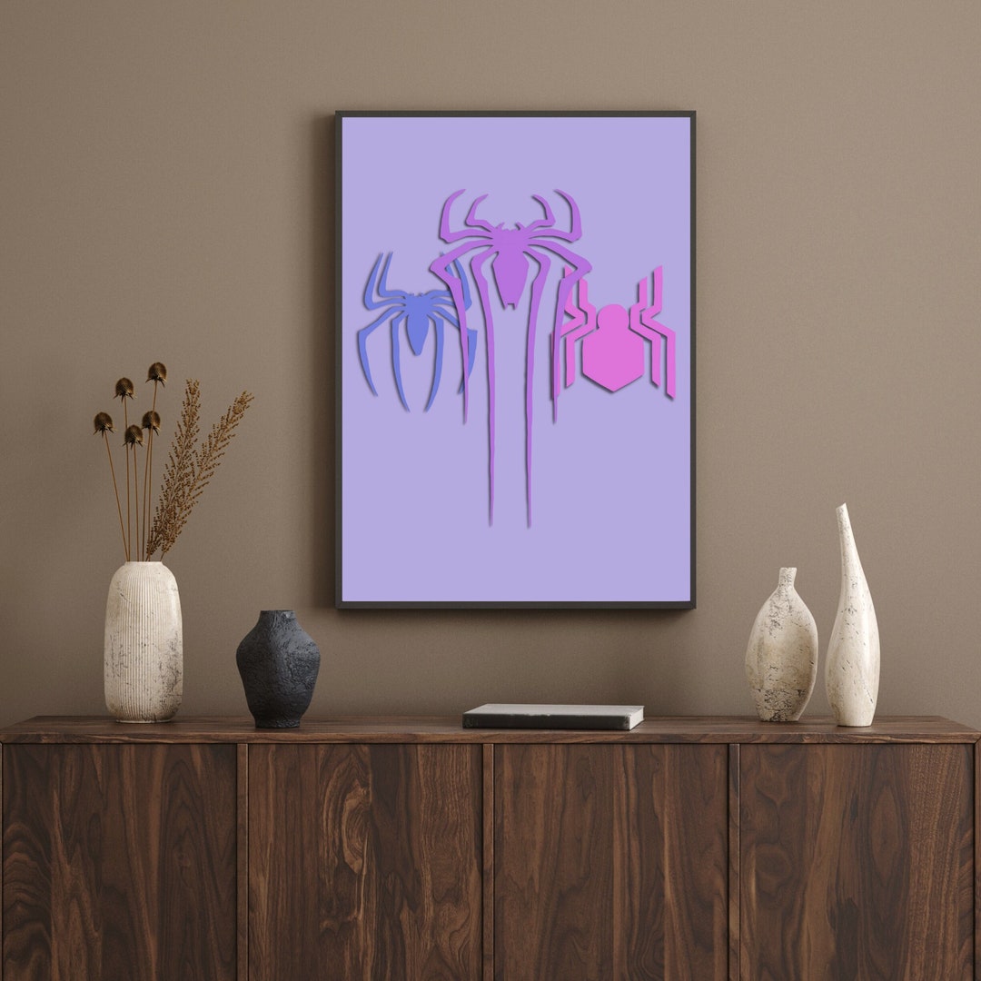 Spidey Trio Digital Print Marvel Themed Printable Wall Art - Etsy