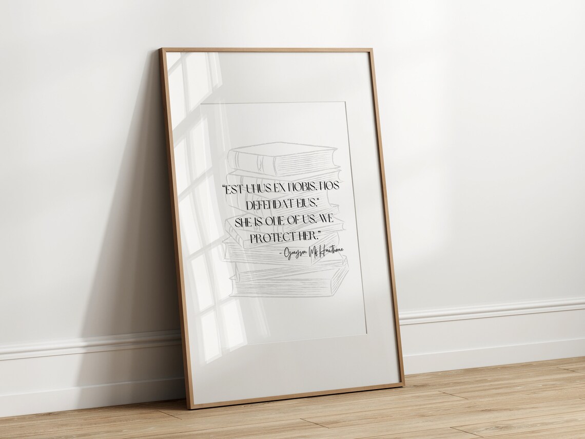 Inheritance Games Digital Print, Grayson Hawthorne, Est Unus Ex Nobis ...