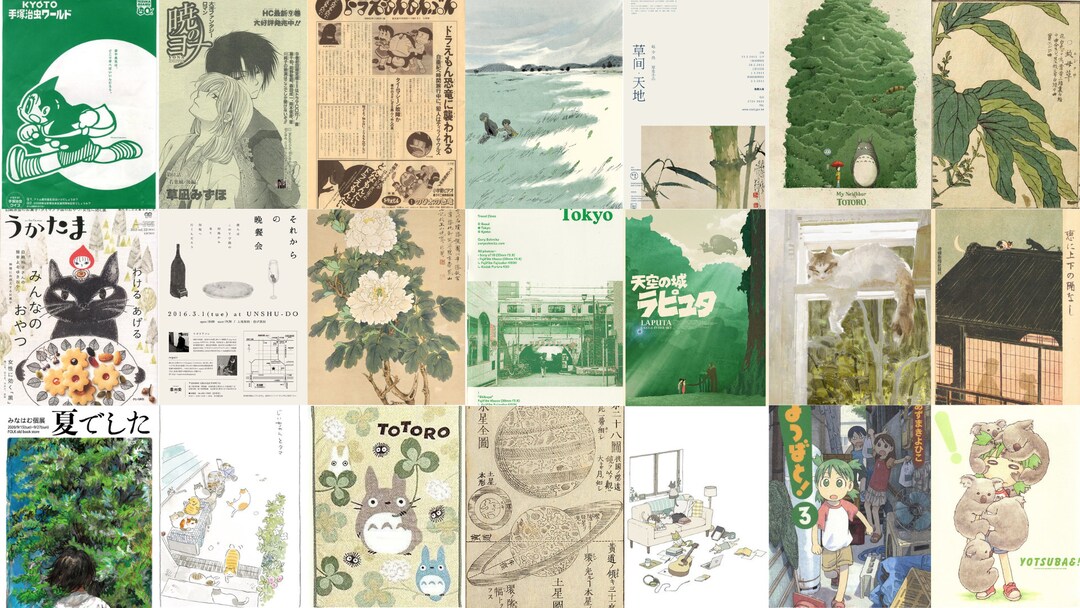50 Pcs-iiaesthetic Cute Anime/manga Collage Kit(digital DOWNLOAD ...