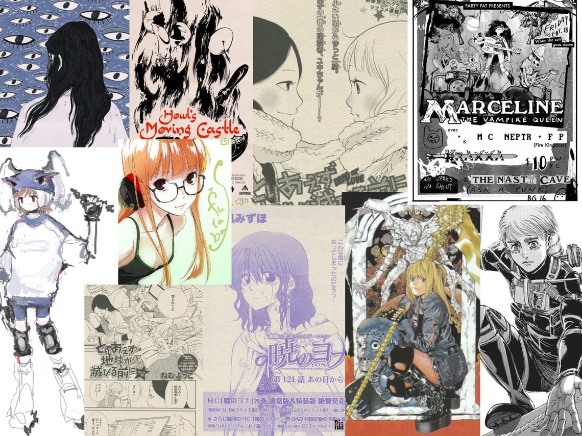 40 Pcsanime/ Laincore Pt.2 Collage Kit DIGITAL DOWNLOAD - Etsy Finland