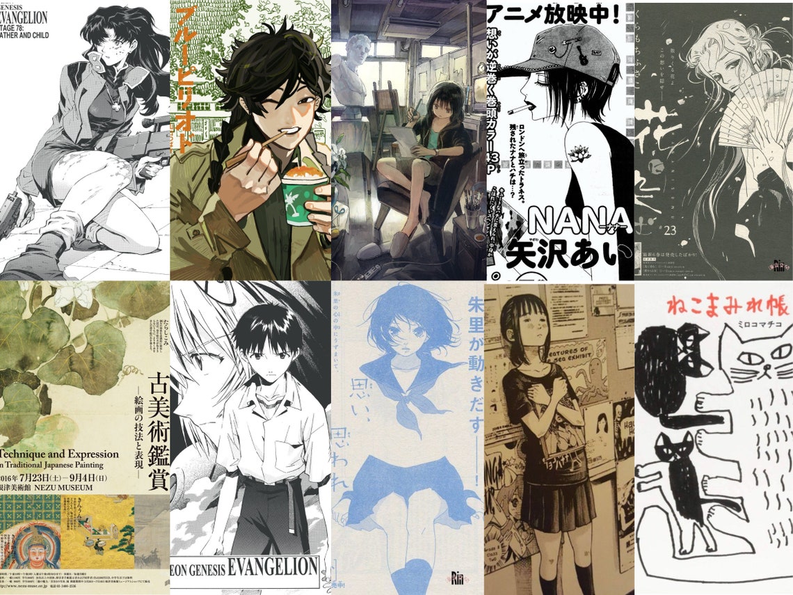 50 PCS | Laincore/anime Wall Collage Kit (DIGITAL DOWNLOAD) |pinterest ...