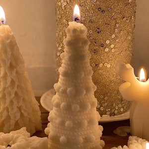 Christmas Tree Candles, 100% Natural Soy Wax, Decorative Candles ...