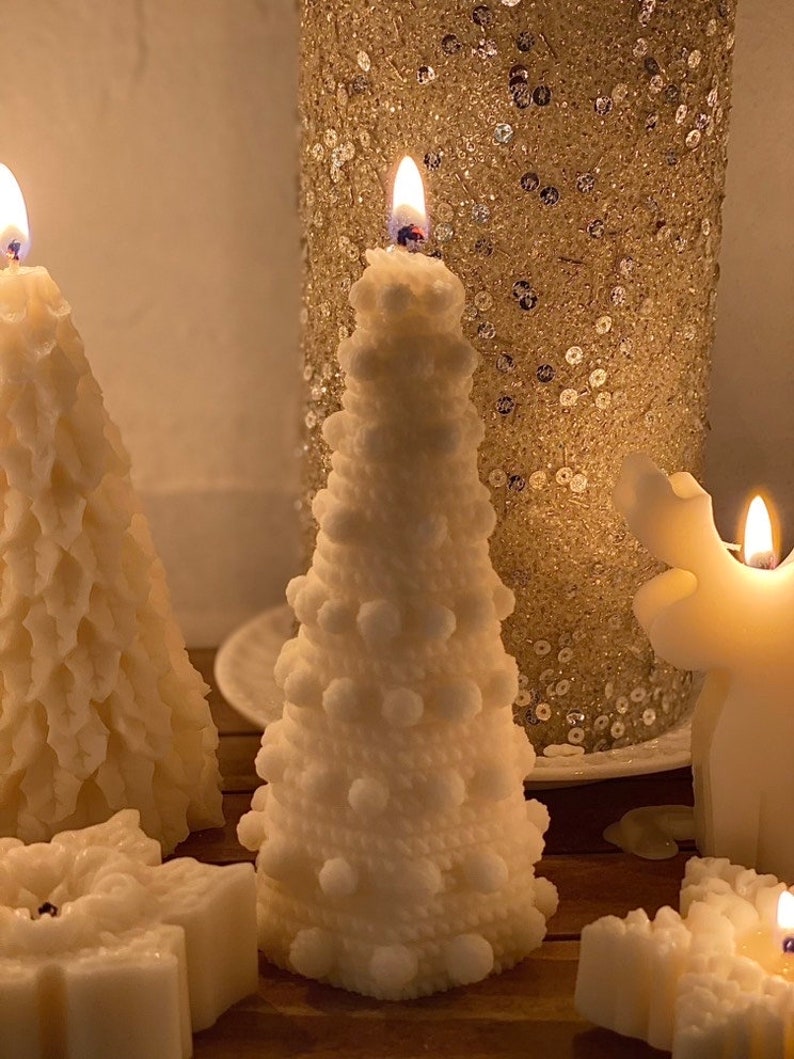 Christmas Tree Candles, 100% Natural Soy Wax, Decorative Candles ...