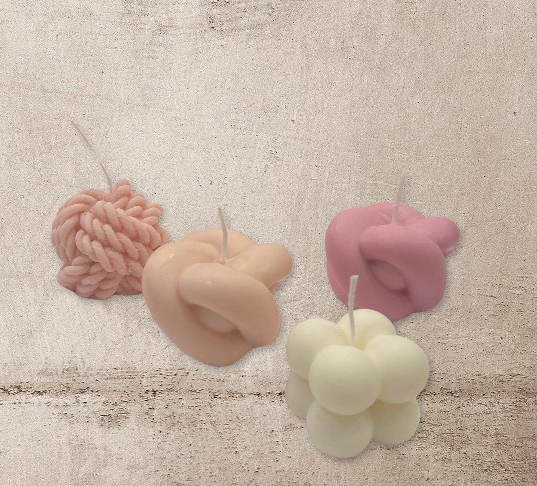 Knot Candles, 100% Natural Soy Wax, Decorative Candles, Minimalist ...