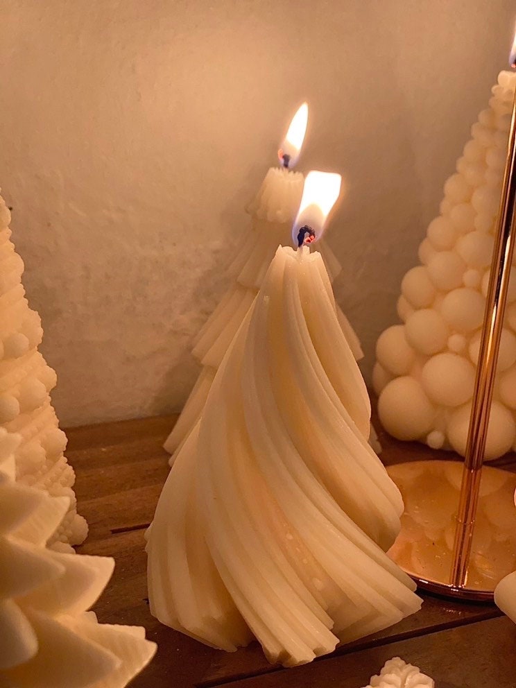 Christmas Tree Candles, 100% Natural Soy Wax, Decorative Candles ...