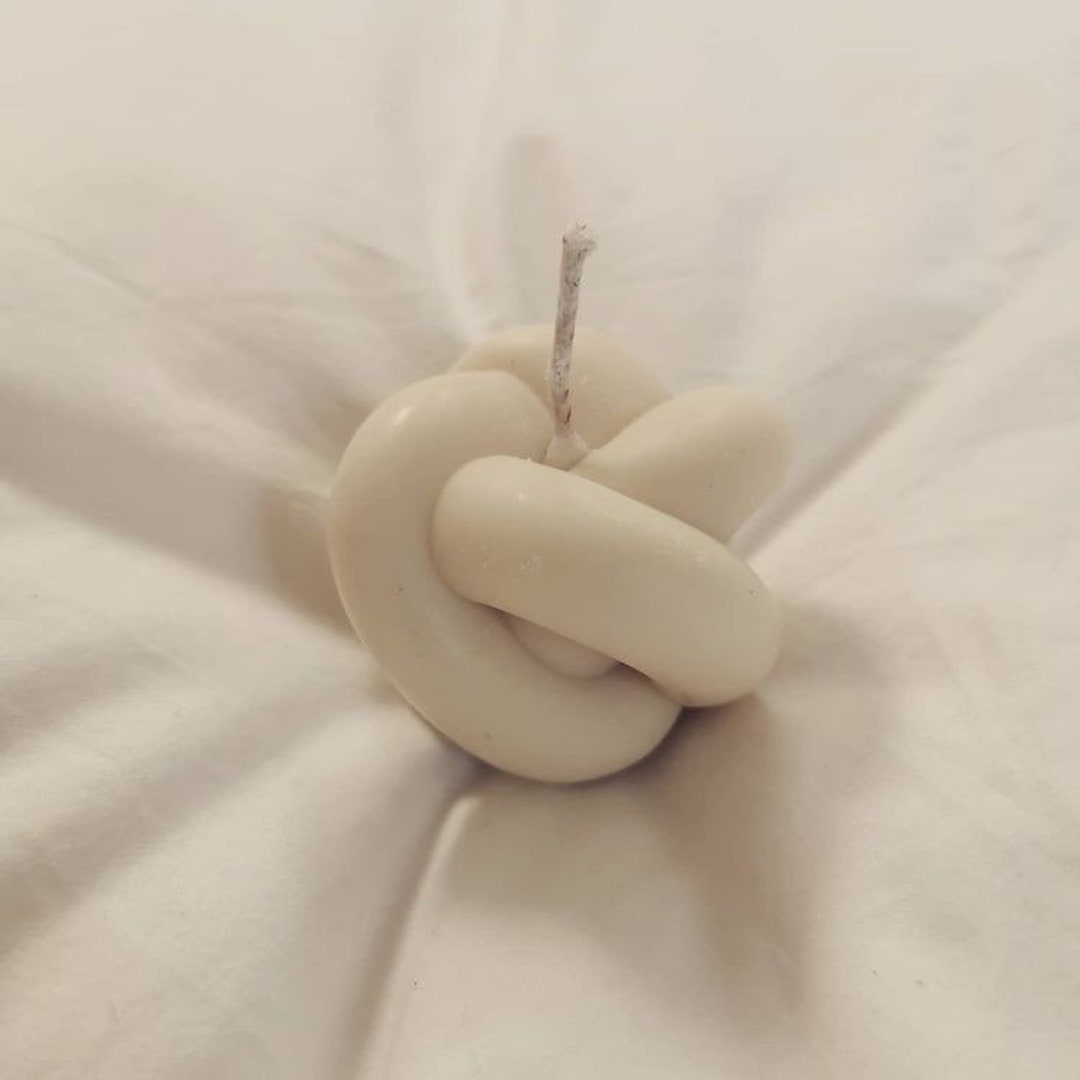 Knot Candles, 100% Natural Soy Wax, Decorative Candles, Minimalist ...