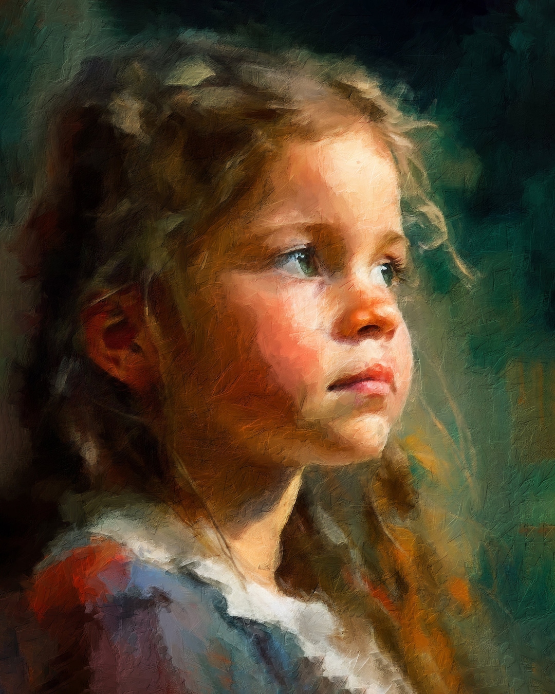 Custom Portrait From Photo, Oil Painting Portrait for Wedding ...