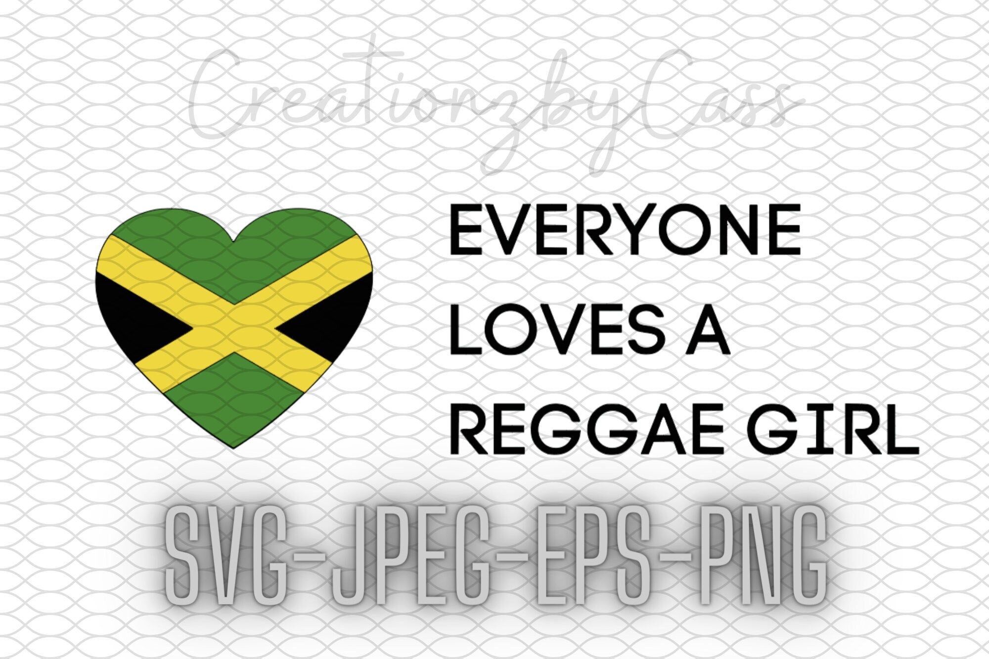 Jamaican Flag, Reggae Girl Svg-png-eps-jpeg. Printable, Cricut ...