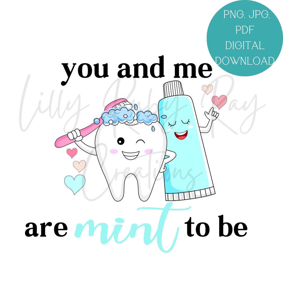 We Are MINT to Be, Dental, Dental Office Décor, Instant Download, Png ...