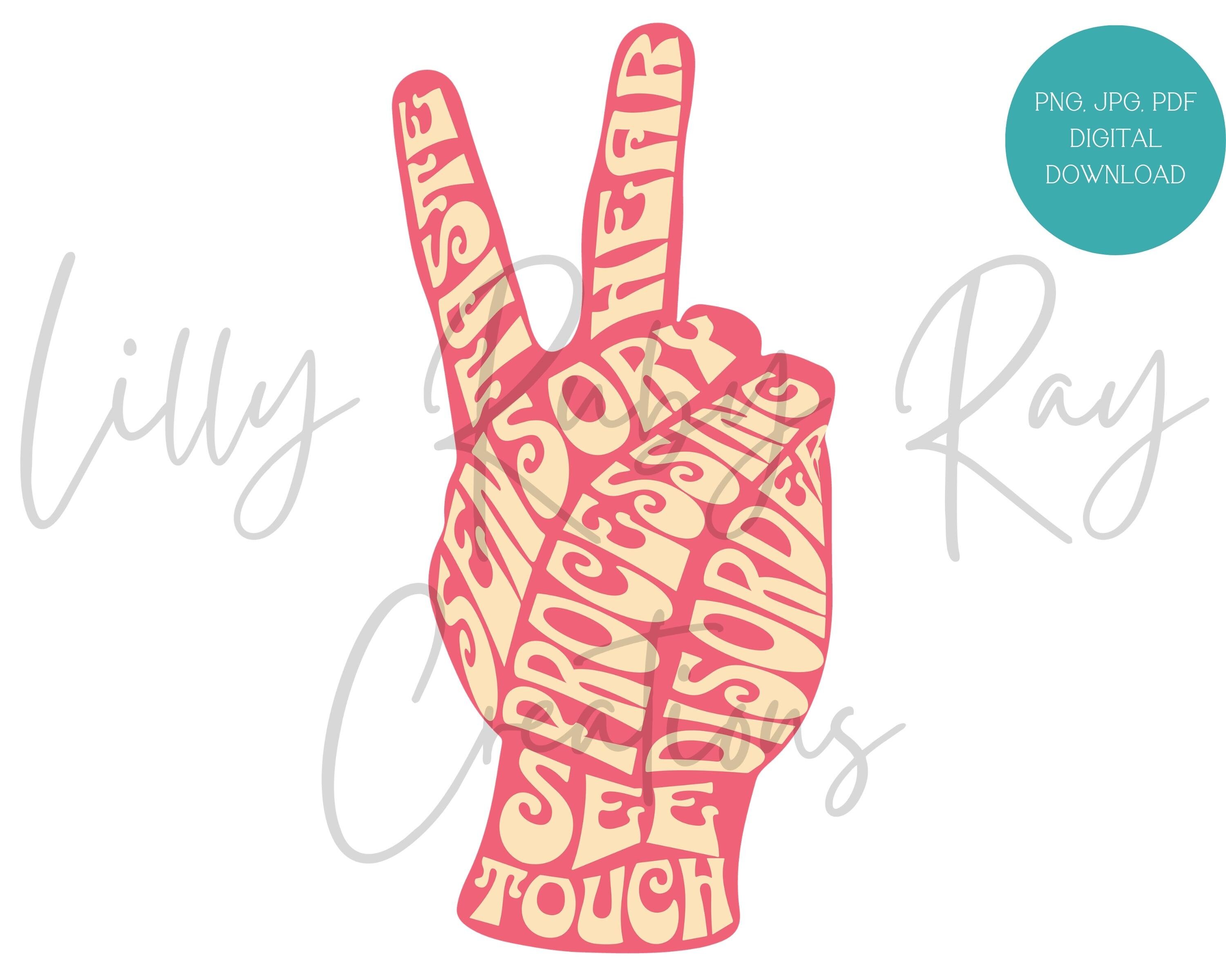 Peace Sign, Sensory Processing Disorder, Instant Download, PNG ...