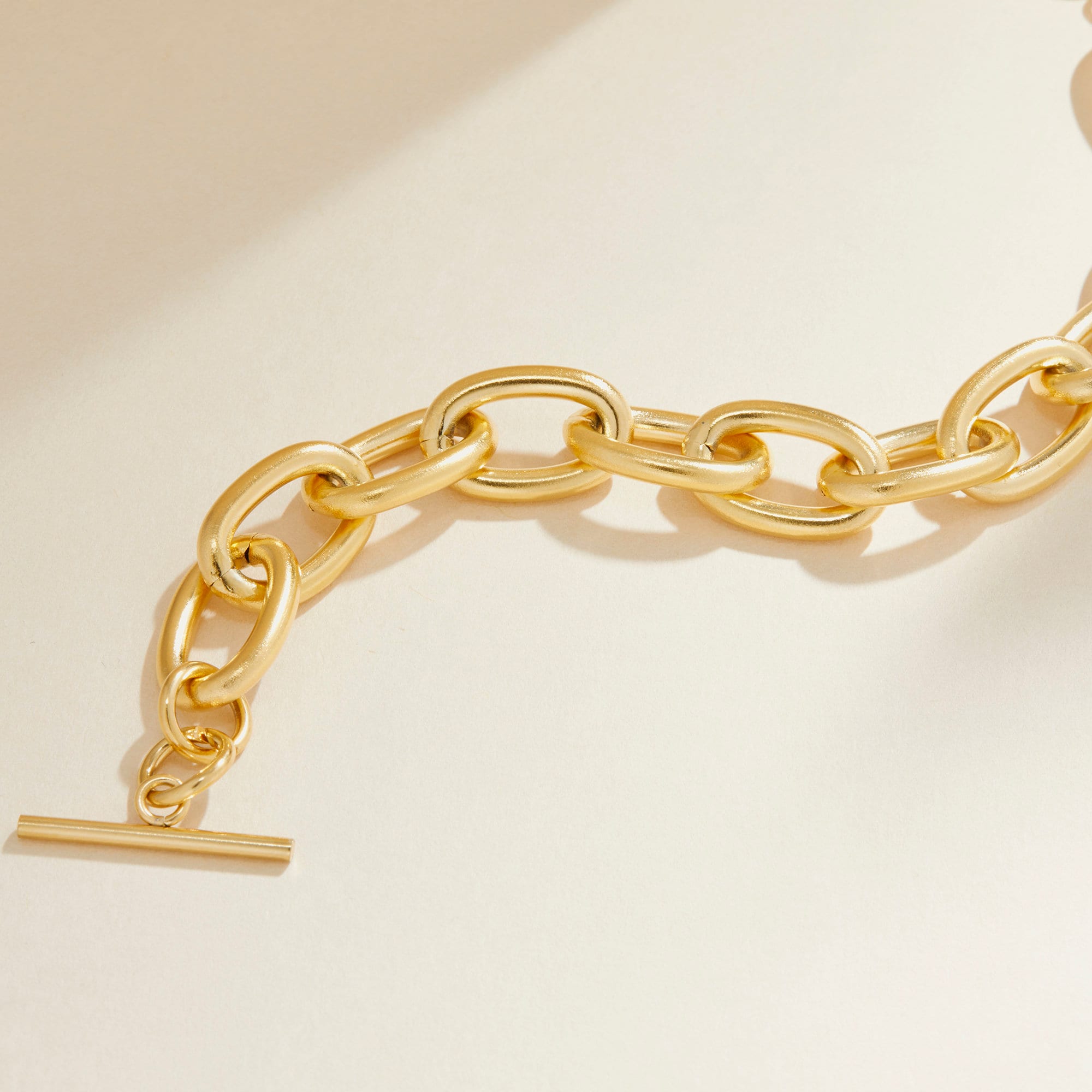 Chunky Gold Bracelet - Large Link Bracelet, Chain Bracelet, Fashion ...