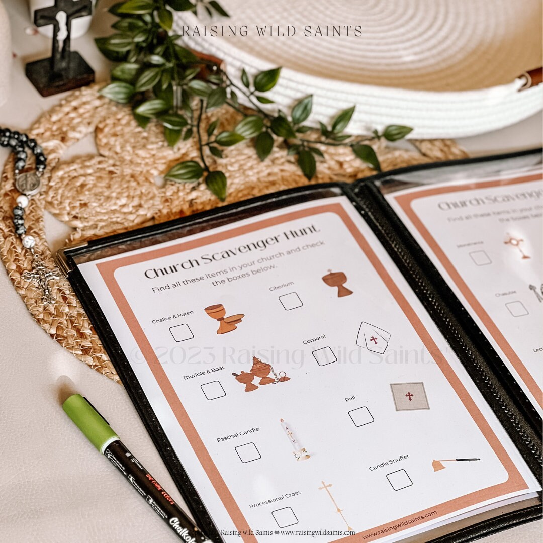 Catholic Mass Morning Menu | Printables Toddler Busy Book Activity ...