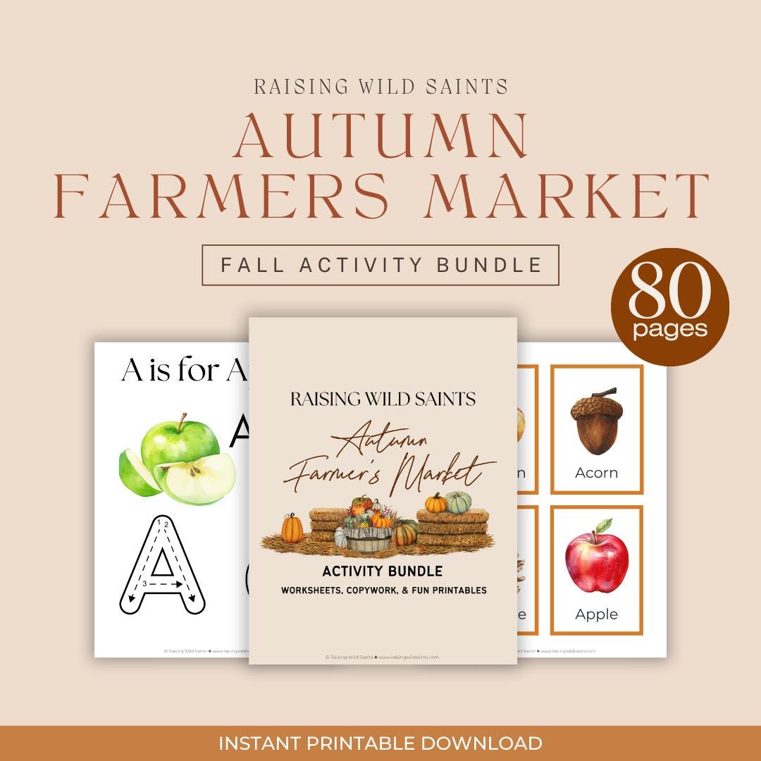 Fall Dramatic Play Bundle | Busy Book Playdough Mats Printables ...