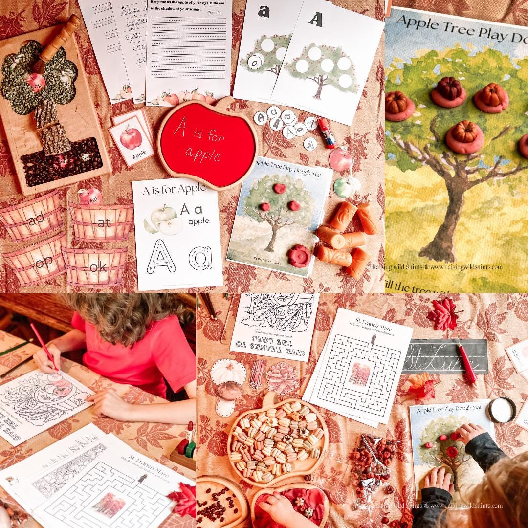 Fall Dramatic Play Bundle Busy Book Playdough Mats Printables Coloring ...