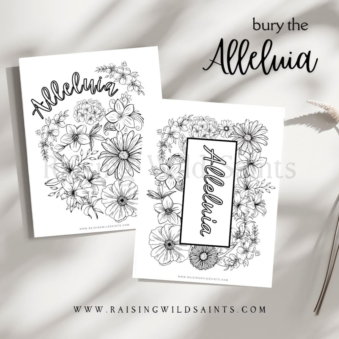 Alleluia Coloring Page | Bury the Alleluia Activity | Catholic ...
