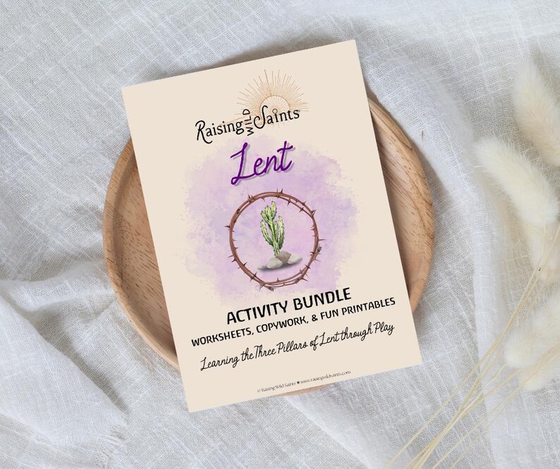 Catholic LENT Activity Bundle Printables Worksheets for Kids Liturgical ...