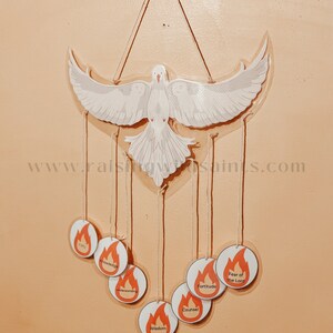 Pentecost Printable Craft & Activity DOWNLOAD, Flame + Dove Wall ...