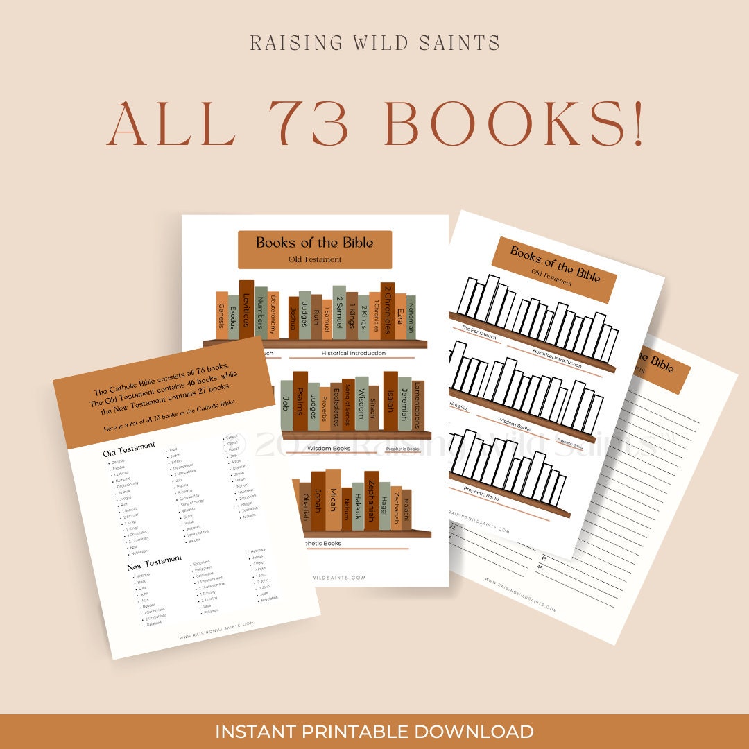 Catholic Books of the Bible Printable, Print & Coloring Pages DOWNLOAD ...