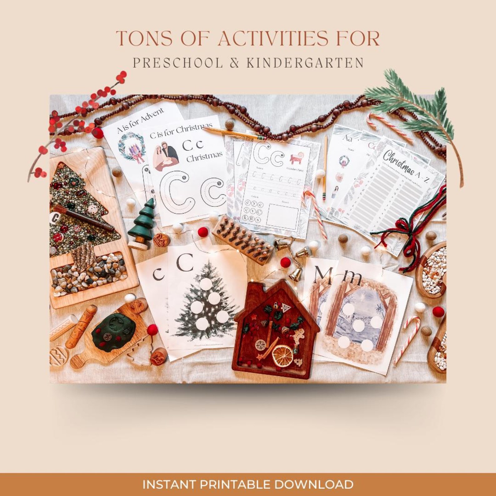 ADVENT Printables Activity Bundle for Kids, Catholic Christmas ...