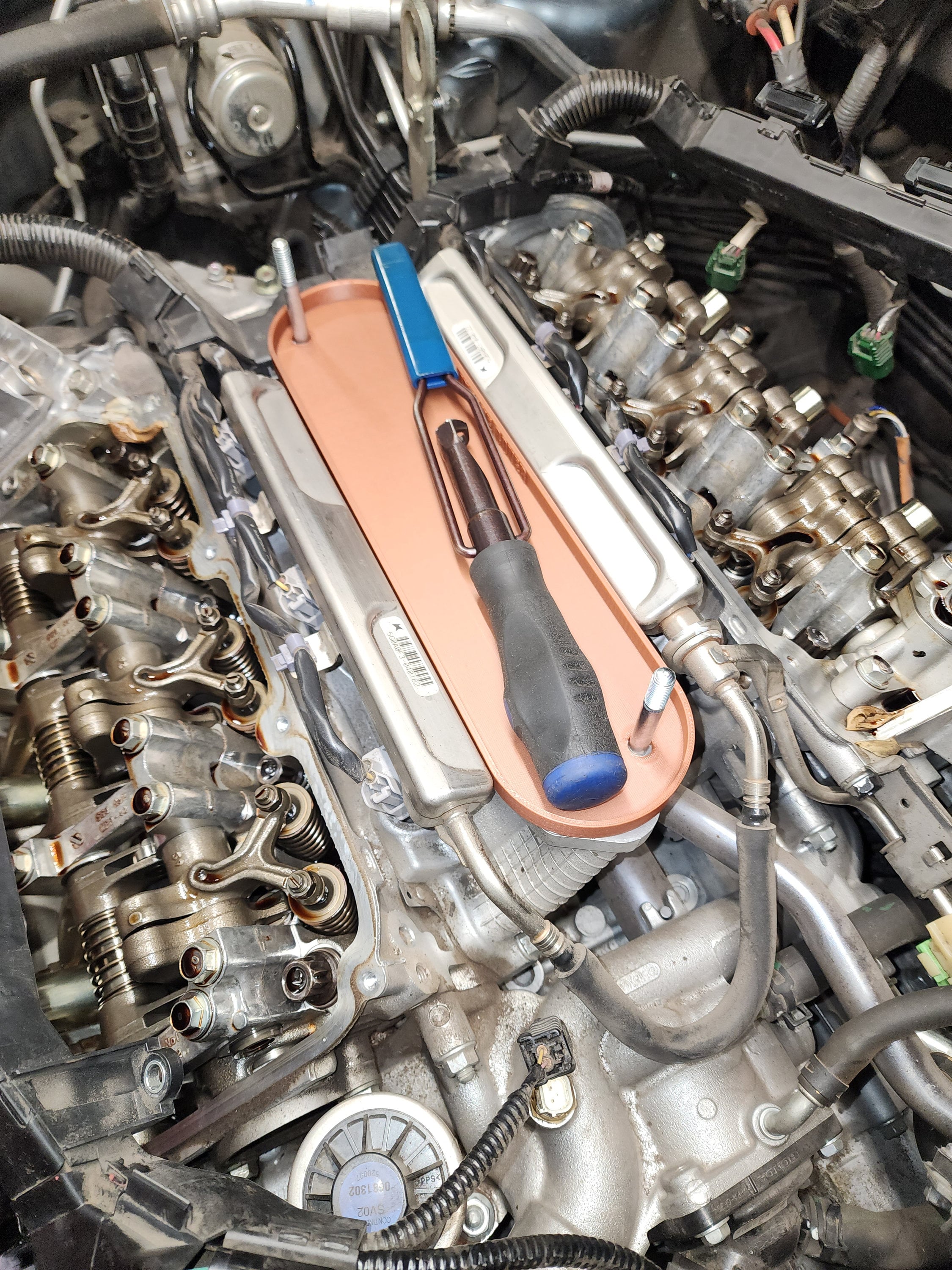 J32 J35 J37 Intake Block off Plate, Honda V6 Intake Plenum Cover 3D ...