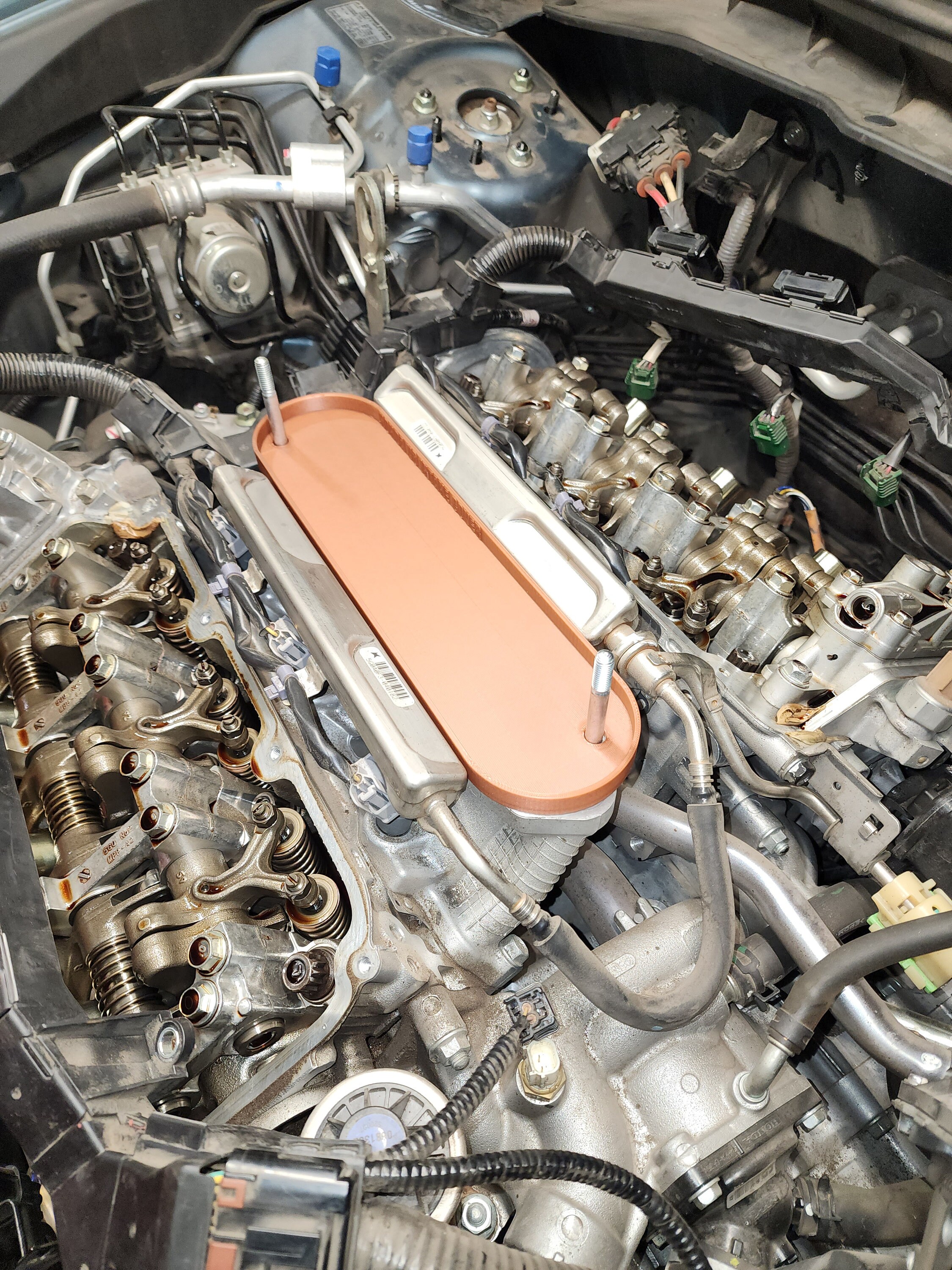 J32 J35 J37 Intake Block off Plate, Honda V6 Intake Plenum Cover 3D ...