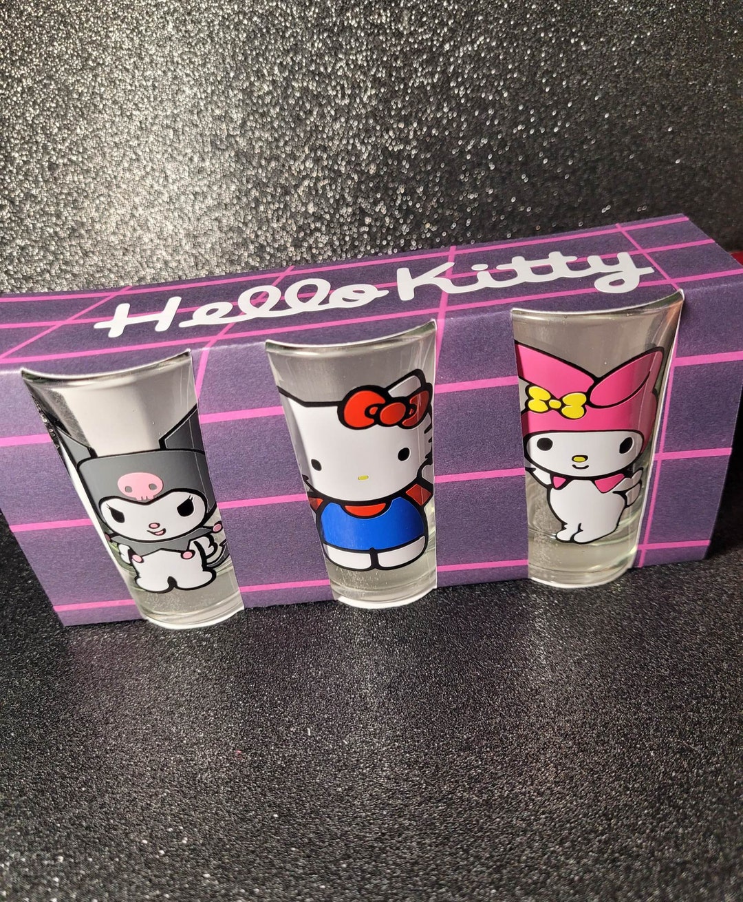 Hello Cat Shot Glass Set, Sanrio Kuromi Melody, Gift for Her, Birthday ...